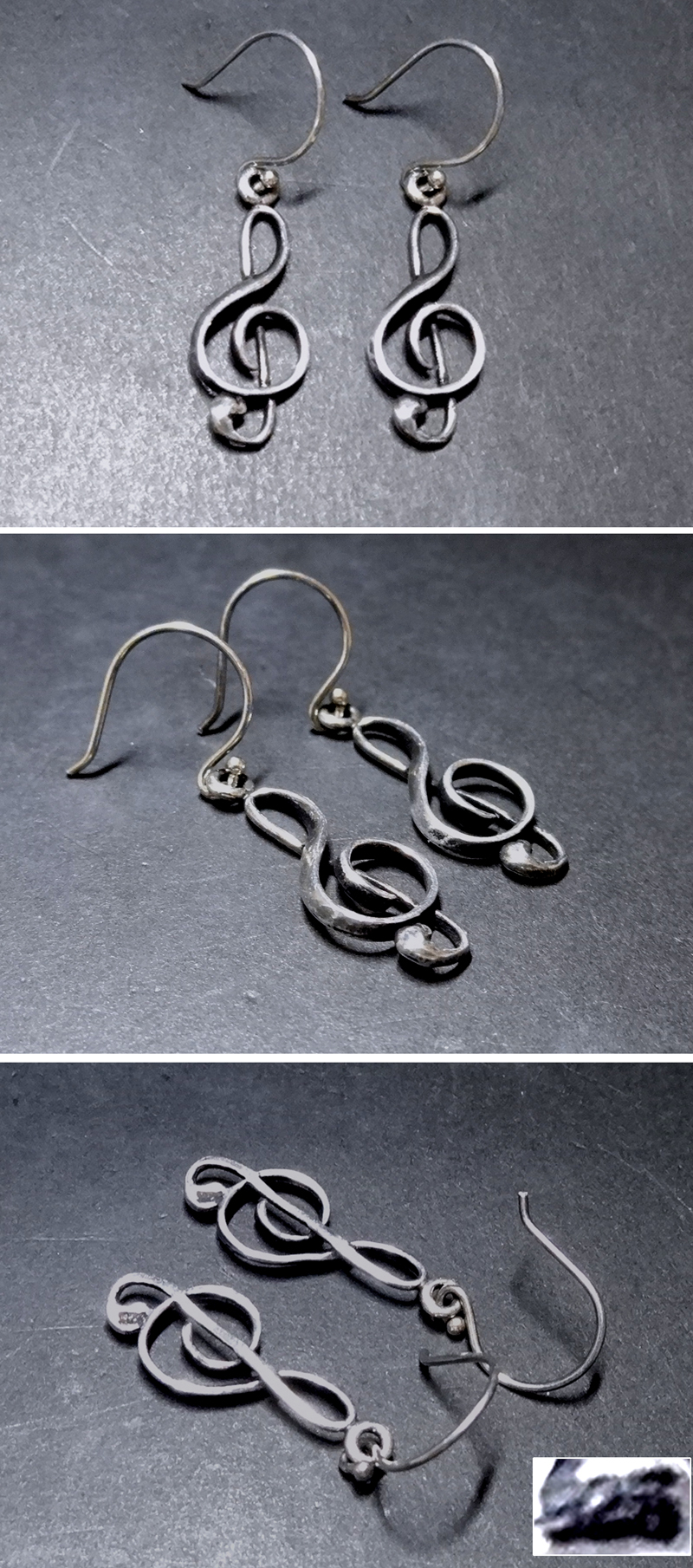 【やや傷や汚れあり】【侍】シルバー925 ヴィンテージ ト音記号モチーフ フックピアス アクセサリー小物 20-kk839の落札情報詳細 - Yahoo!オークション落札価格検索 オークフリー